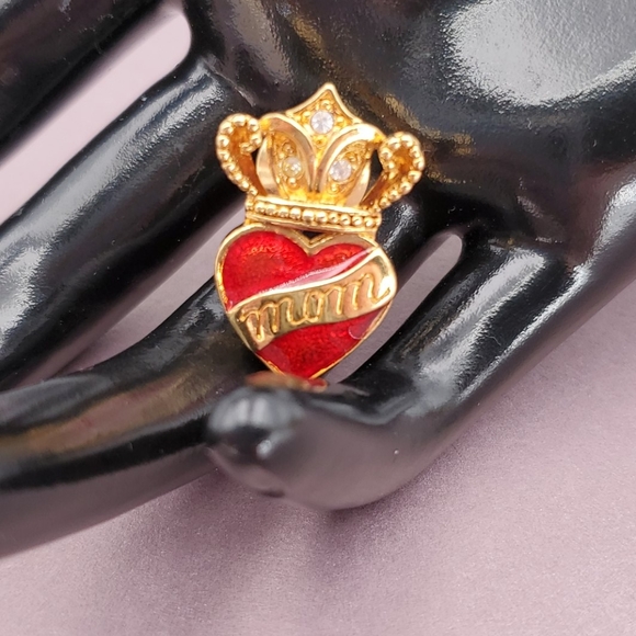 Avon | Jewelry | Avon Mom Heart Crown Pin | Poshmark